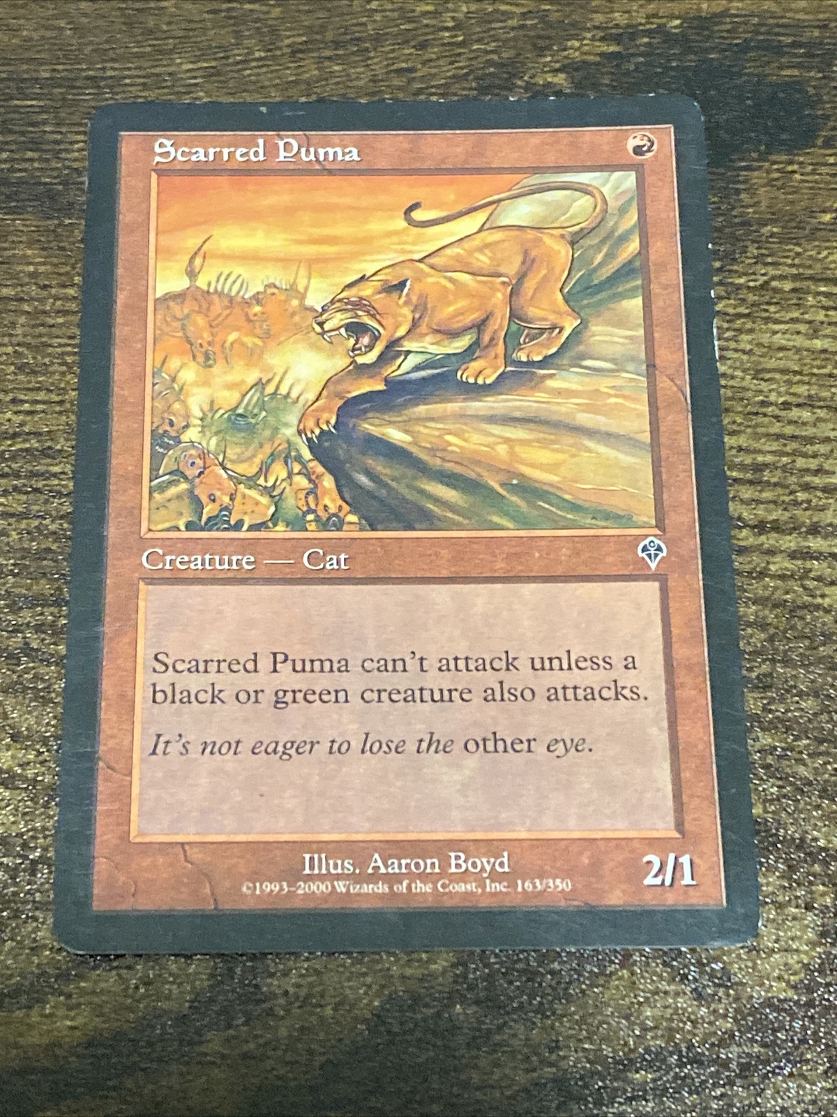 Scarred Puma (163) Invasion MTG Magic The Gathering L1304* | eBay