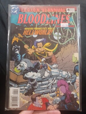 L.E.G.I.O.N. '93 Annual #4 BLOODLINES DC Comics 1993 VF+ 8.5 Direct ...