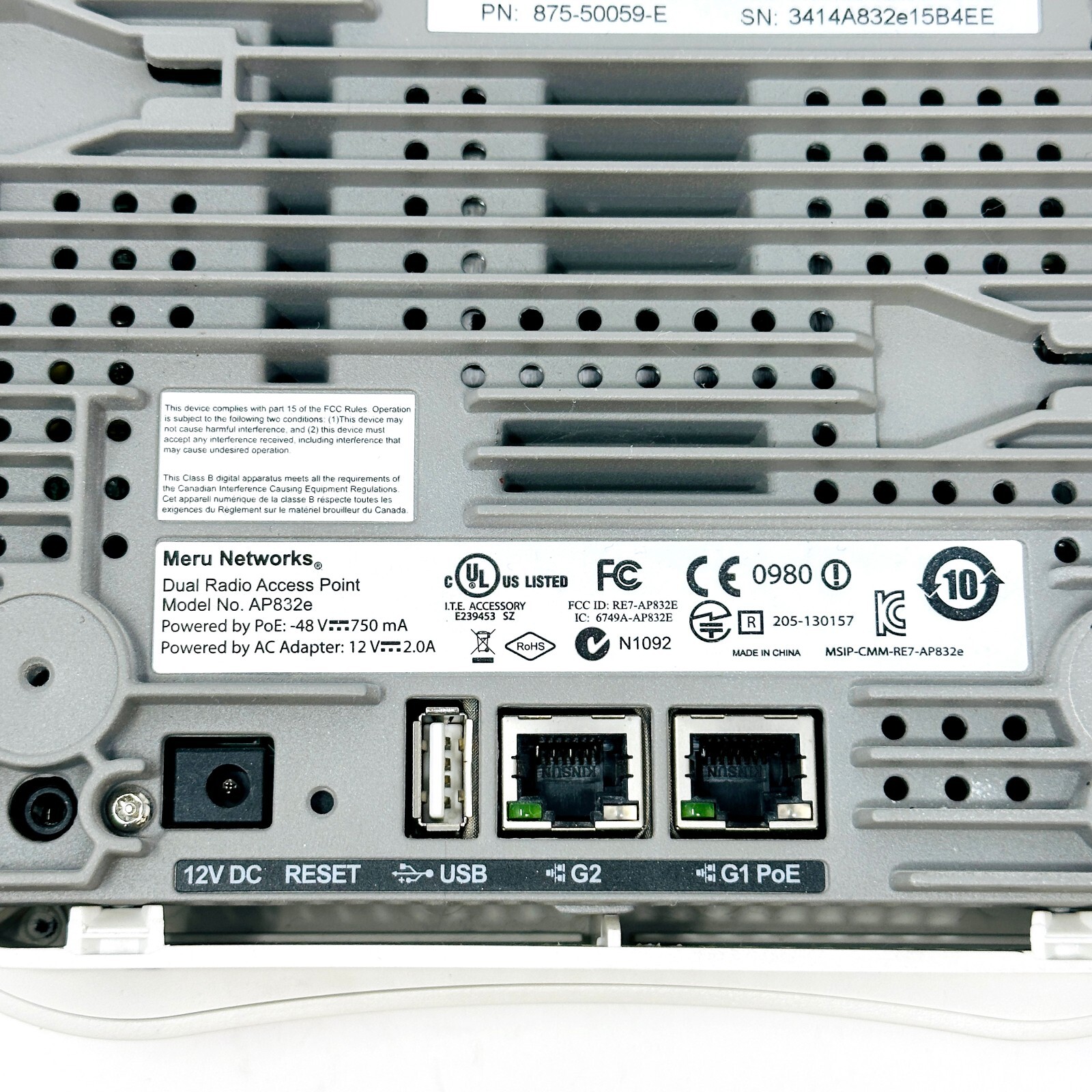 Fortinet Meru AP832e Dual Radio Access Point with 6 Antennas, 875-50059 ...