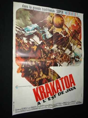 KRAKATOA a l'est de java ! affiche cinema 1969 | eBay