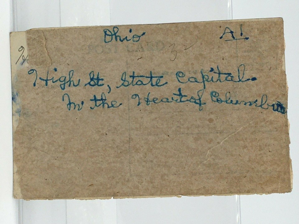 Vintage Postcard High Street State Capital Heart of Columbus Ohio ...