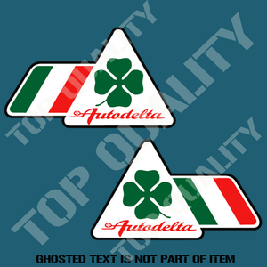 ALFA ROMEO AUTODELTA FOUR LEAF CLOVER DECAL STICKER CAR MOTORSPORT ...