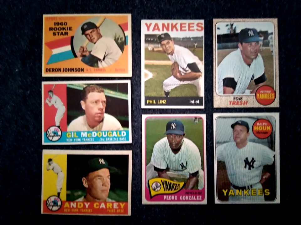 1960 1961 1962 1963 Topps Ford Howard Tresh Rookie Yankees Baseball Lot ...