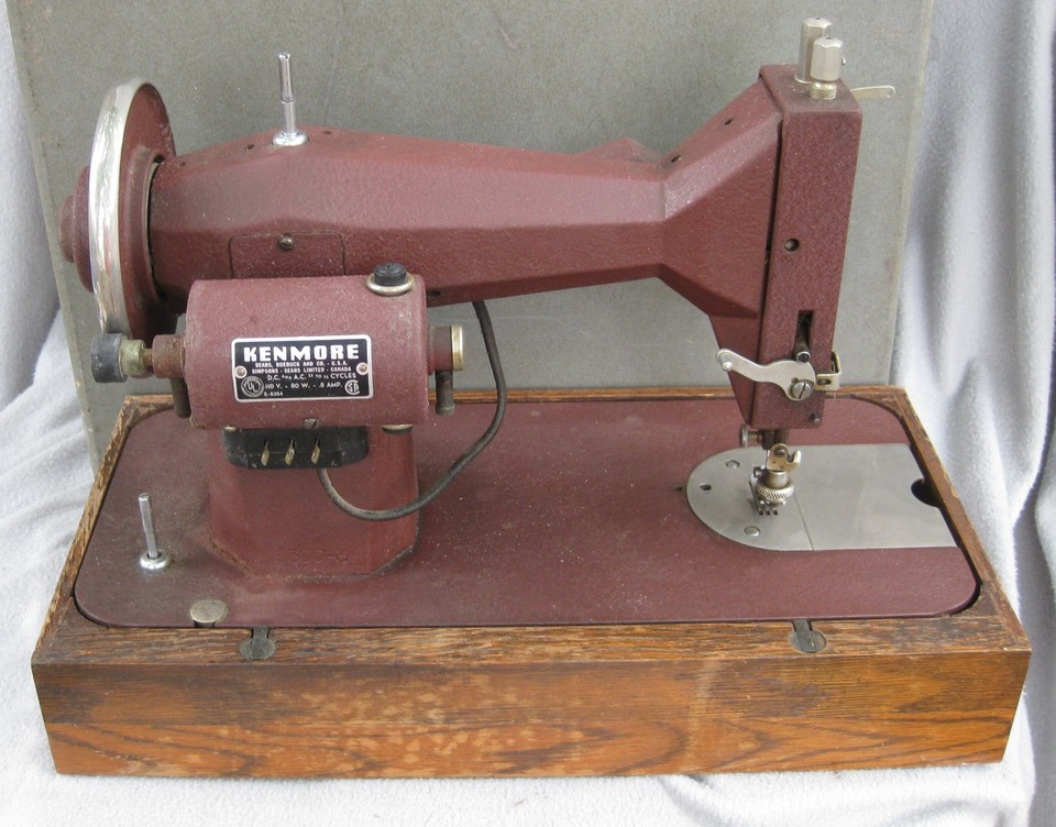 1938 Kenmore Rotary Sewing Machine Model 117.600 Works - Case, Pedal ...