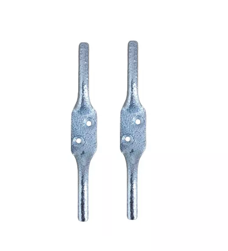 2 X 4" 100mm Heavy Duty Galvanised Steel Cleat Hook Strong Washing Line ...