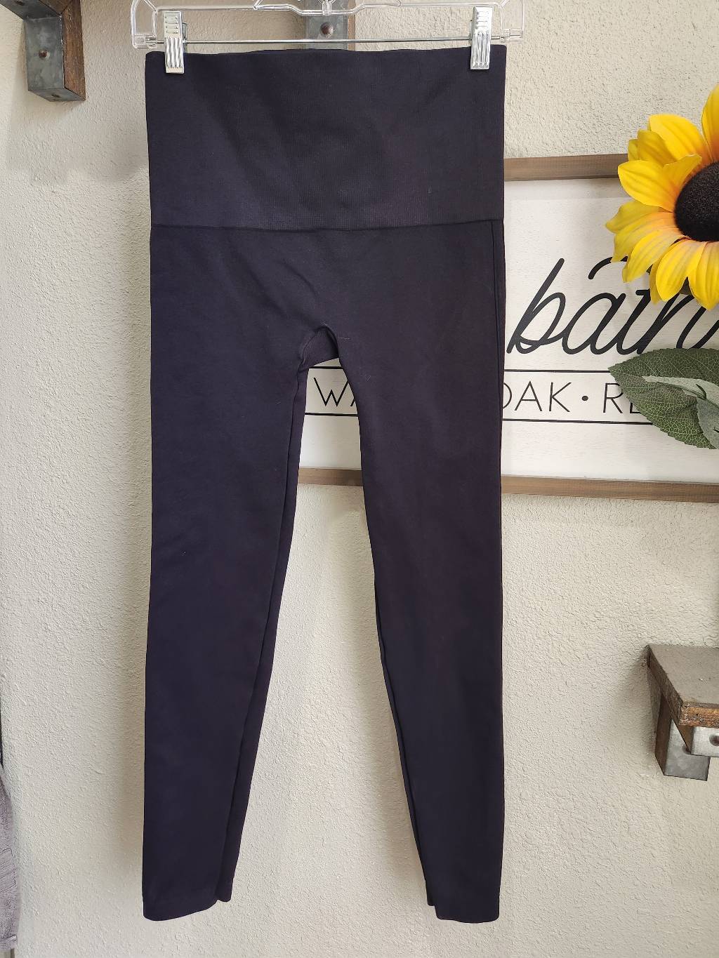 SPANX High Rise Seamless Compression Leggings Black S… - Gem