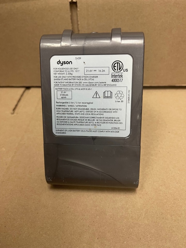Genuine Dyson Battery Pack Fits DC58, DC59, DC61 ,DC62, DC72 & SV03 ...