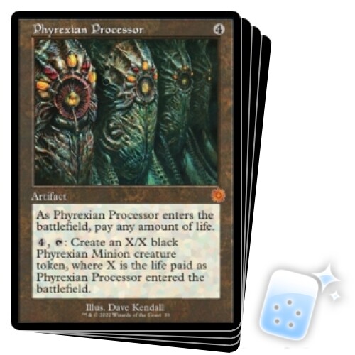 PHYREXIAN PROCESSOR X4 The Brothers' War Retro Artifacts Magic MTG MINT ...