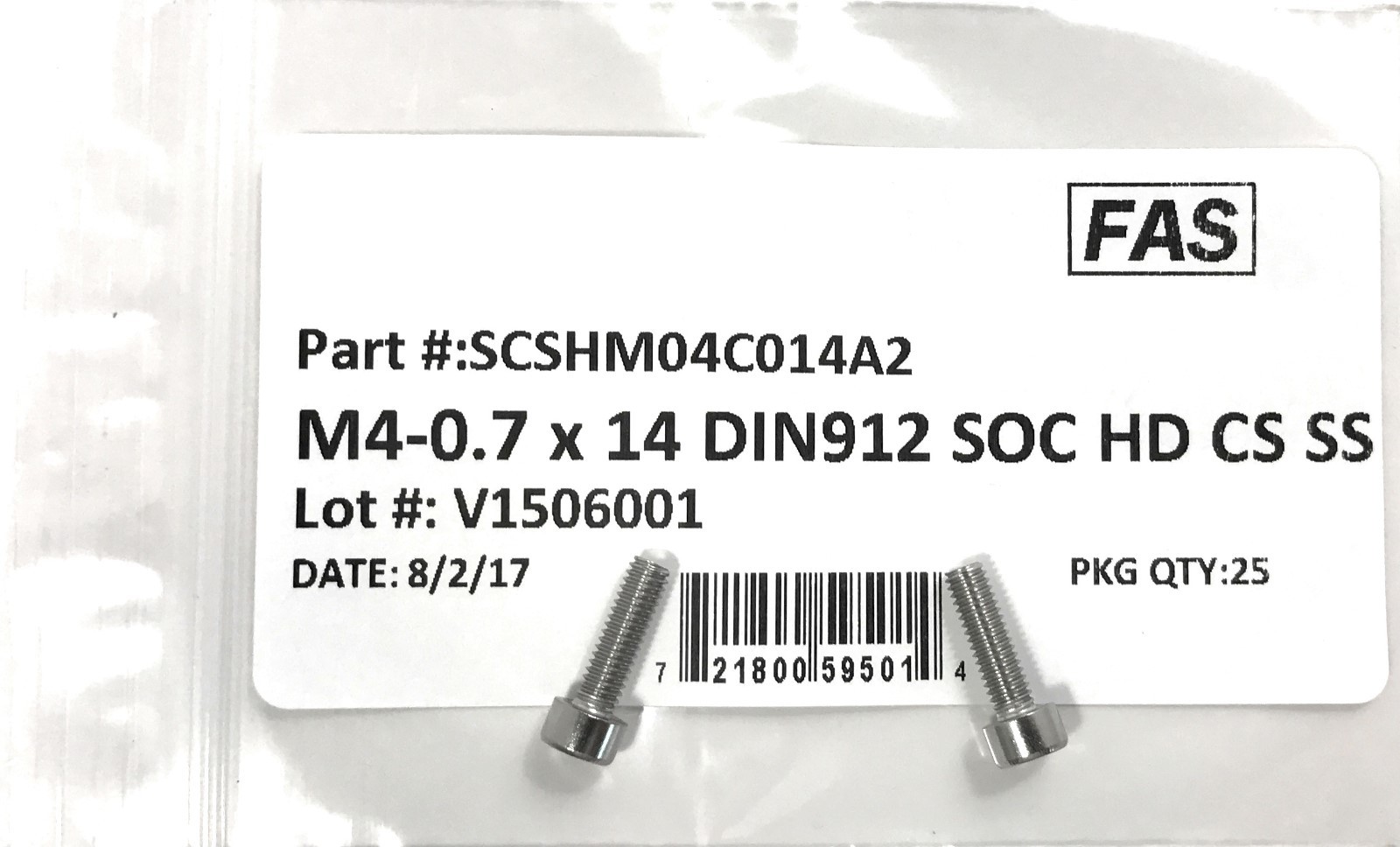 (25) M4-0.7 x 14 Stainless Steel Socket Head Socket Cap Screws DIN912 ...