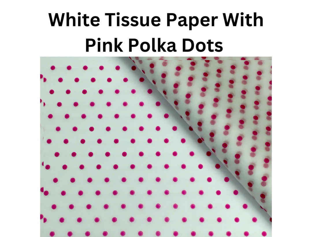 Pink Polka Dot Tissue Paper