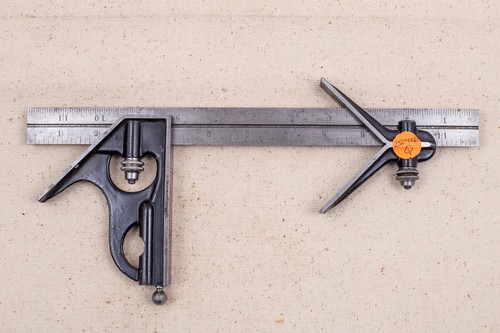 Starrett 12" Combo Square & Center Head Forged Heads No.4 Grads | eBay
