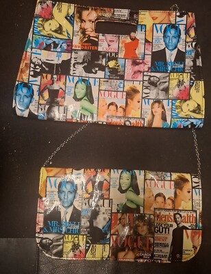 Vogue Magazine Supermodel Vintage Style Colorful Magazine Purse Bag | eBay