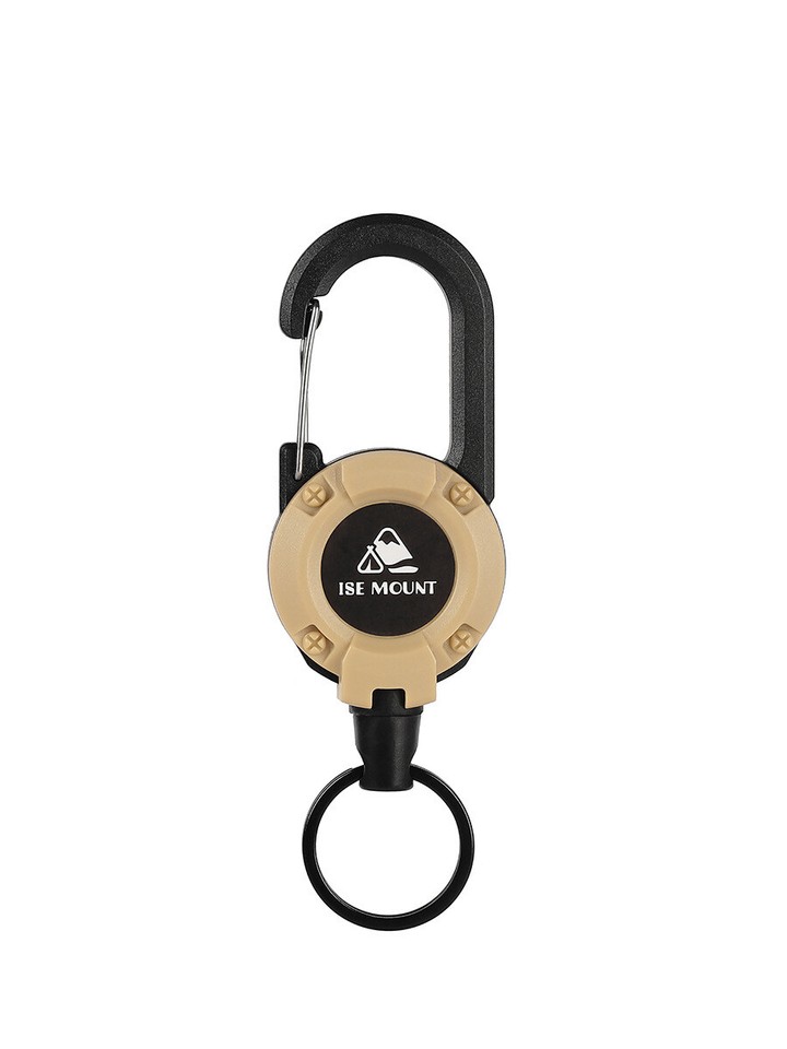 Outdoors Retractable Key Chain Reel Holder Heavy Duty Cord Carabiner ...