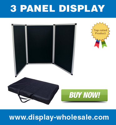 3 Panel Table Top Display | eBay