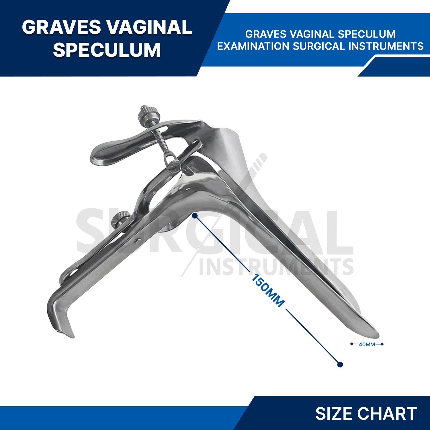 Extra Large Graves Vaginal Speculum OB/GYN Gynecology Surgical German ...