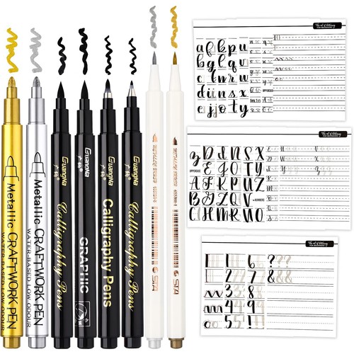 Chinco 9 Pcs Christmas Calligraphy Set for Beginners Kits Including 8 ...