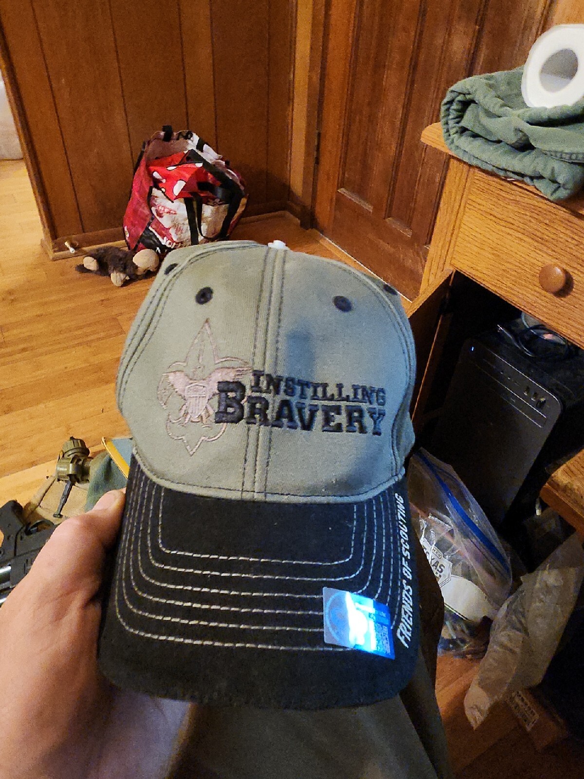 Friends of Scouting Instilling Bravery BSA Boy Scouts Baseball Hat Cap ...