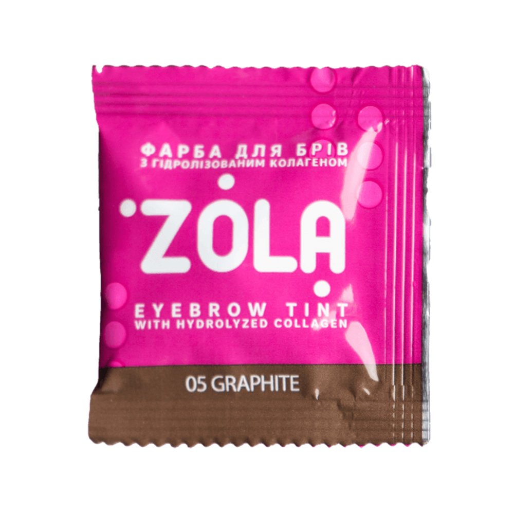 ZOLA EYEBROW TINT WITH COLLAGEN 05 GRAPHITE 5 ml (with an oxidizer ...