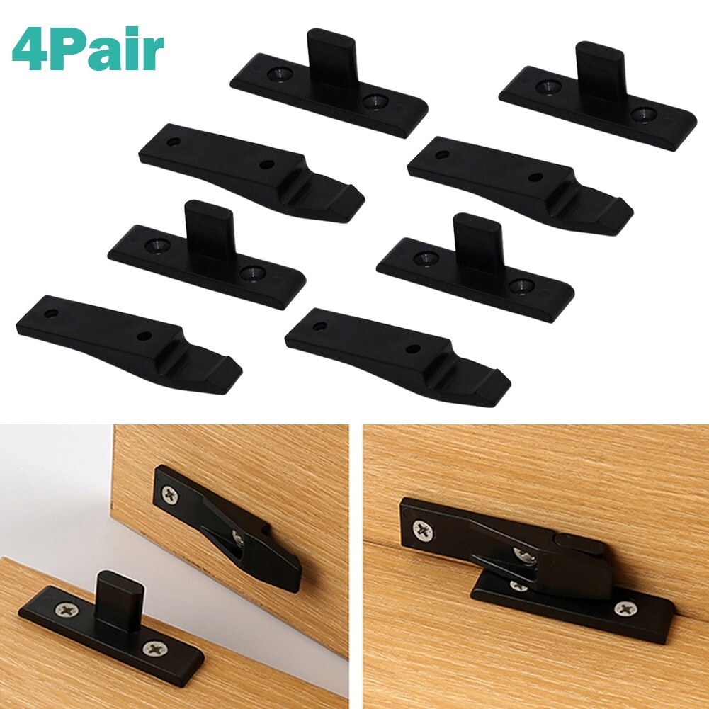 20kg Black Panel Clips Bracket Press Fit Plinth Fasteners Push In ...