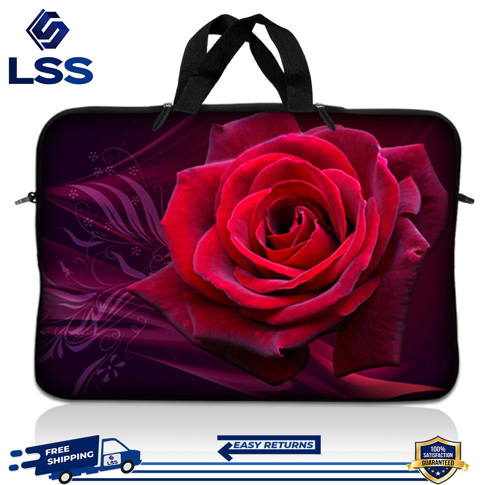 15" 15.6" Laptop Notebook Sleeve Bag Case w Handle Red Rose 15-SD16 | eBay