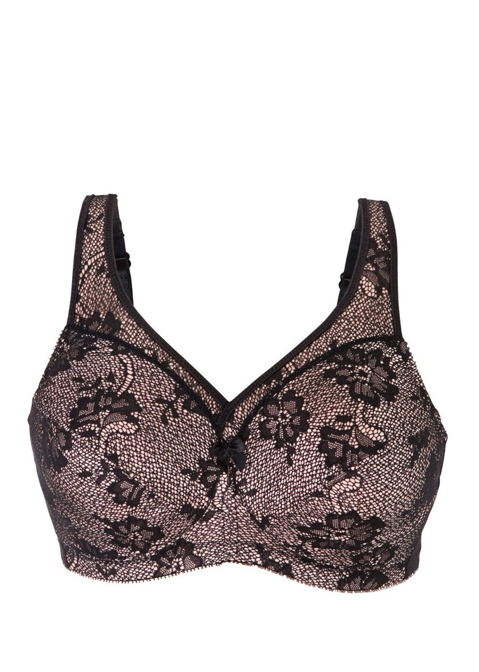 Glamorise MAGIC LIFT Bra 38B ~ All Over Lace Overlay ~ (LEOTARD BACK ...