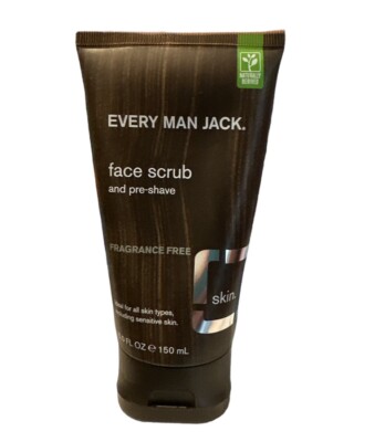 NEW Every Man Jack Face Scrub and Pre-Shave Fragrance Free 5 oz | eBay