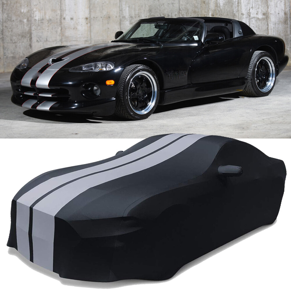 Satin Stretch Indoor Car Cover Scratch Dustproof Gray For Dodge Viper R ...