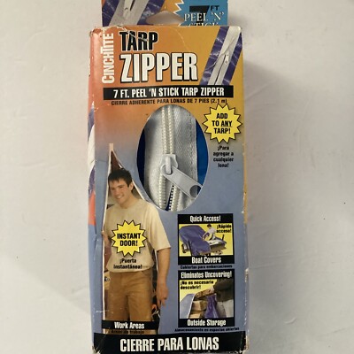 Tarp Zipper 7 Foot Peel & Stick NIB Tent Repair NIB Homax Cinchtite | eBay
