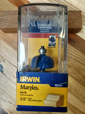Irwin Marples 3/8" Cove Bit 1/4" Shank New in Box | eBay