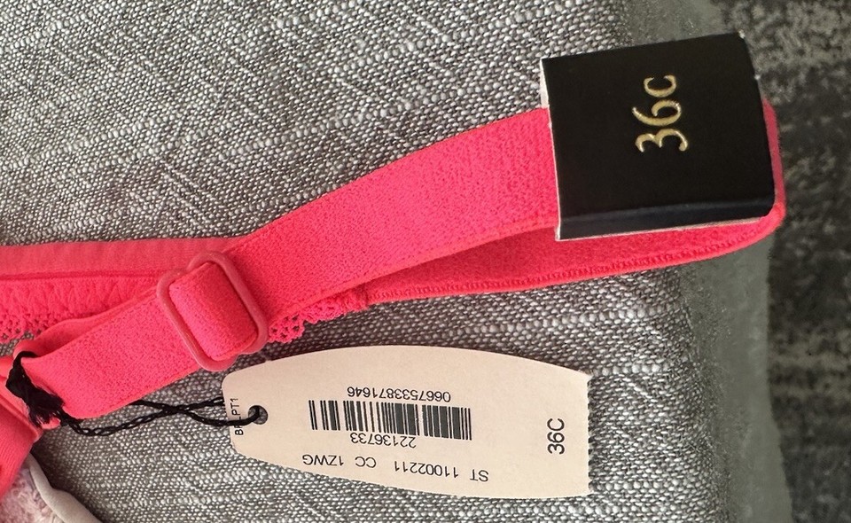 Victorias Secret Body By Victoria Size 36C Bright Orange Lined Demi | eBay