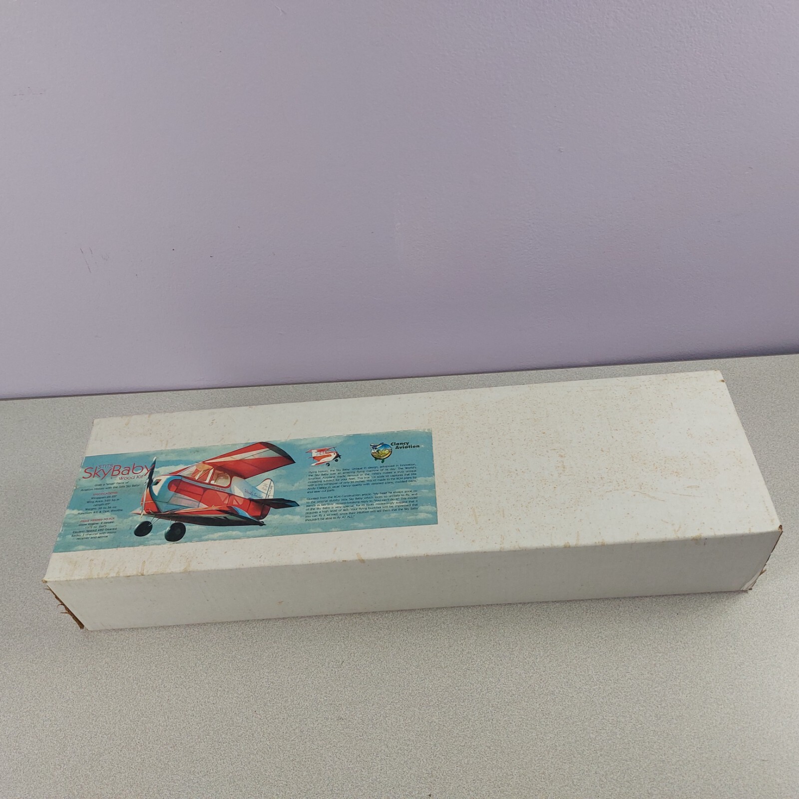 Clancy Aviation Stits Skybaby Wood 1/4 Scale Nitro/Electric Airplane ...