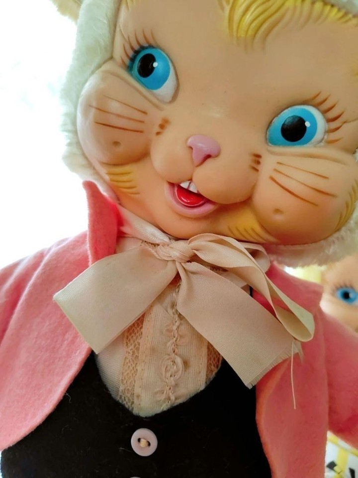Rushton Gund Rubber Face Doll Rabbit Pink Jacket Vintage Cute ...