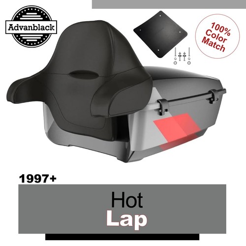 Advanblack Hot Lap King Rear Tour Trunk Pack Fits Harley Street Road ...