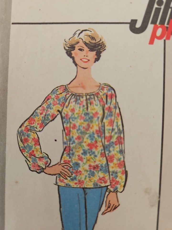1978 Simplicity 8352 Misses' Peasant Blouse Top Skirt & Pants Size 10 ...