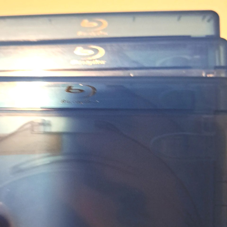 10 DVD Cases 💥Blue Plastic Movie Storage Box Viva Elite Vortex Bluray | eBay