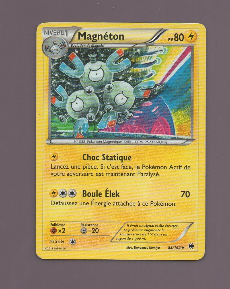 Pokémon n° 53/162 - MAGNETON - PV80 (A9107) | eBay