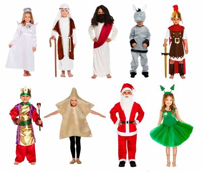 Kids Christmas Nativity Costume 4-12 | Angel, King, Shepherd Dress Up ...