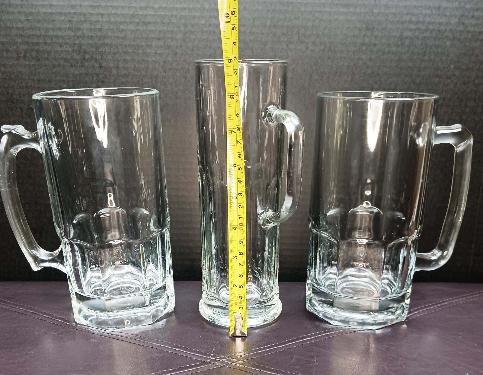 3 Lot Libbey + Oversized 1 Liter Mugs 21 & 33.8 oz Beer Steins HEAVY ...