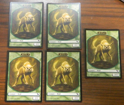 MTG Shadowmoor Wolf Token x5 (2008) Excellent - NM Condition | eBay