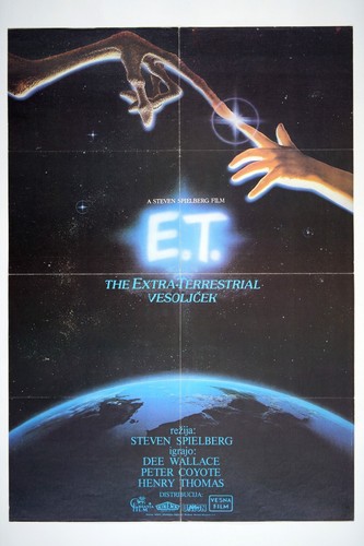 E.T. THE EXTRA TERRESTRIAL / ET Original exYU movie poster 1982 STEVEN SPIELBERG | eBay