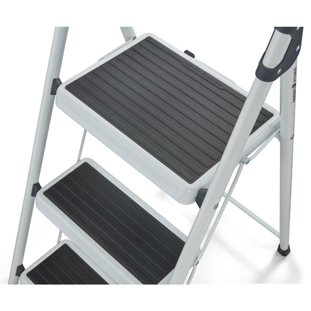 Gorilla 3-Step Steel Stool Ladder 225 lbs Capacity Type II (9ft. Reach Height) | eBay