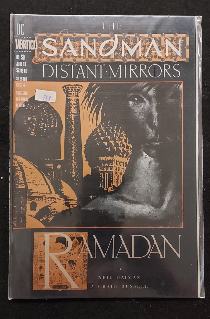 THE SANDMAN #50 Distant Mirrors/PinUps Black Cover Metallic Very Good ...