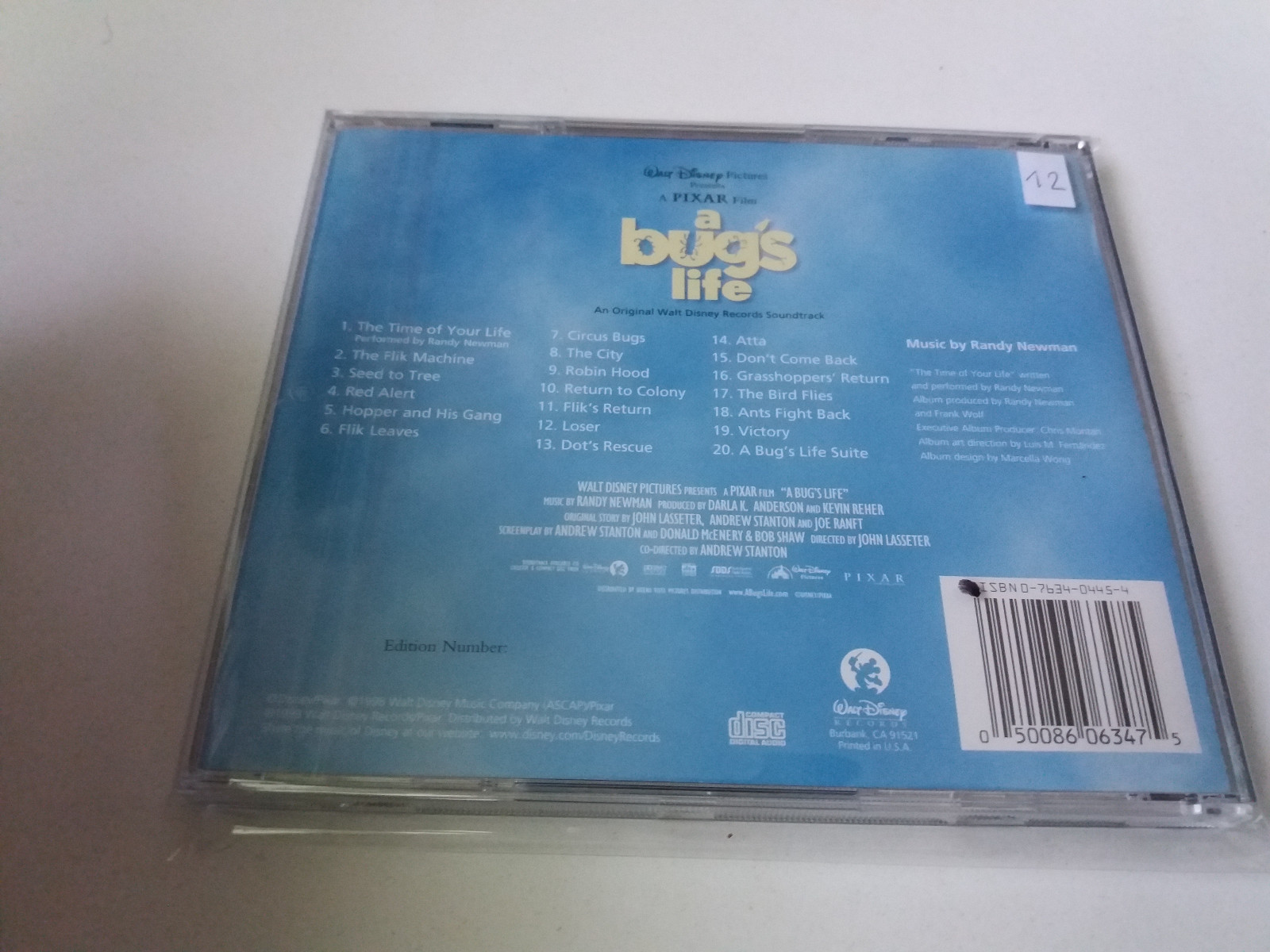 ORIGINAL SOUNDTRACK "A BUG'S LIFE" CD 20 TRACKS RANDY NEWMAN BANDA ...