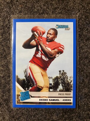 Deebo Samuel Rated Rookie Blue Parallel Press Proof 2019 Donruss ...