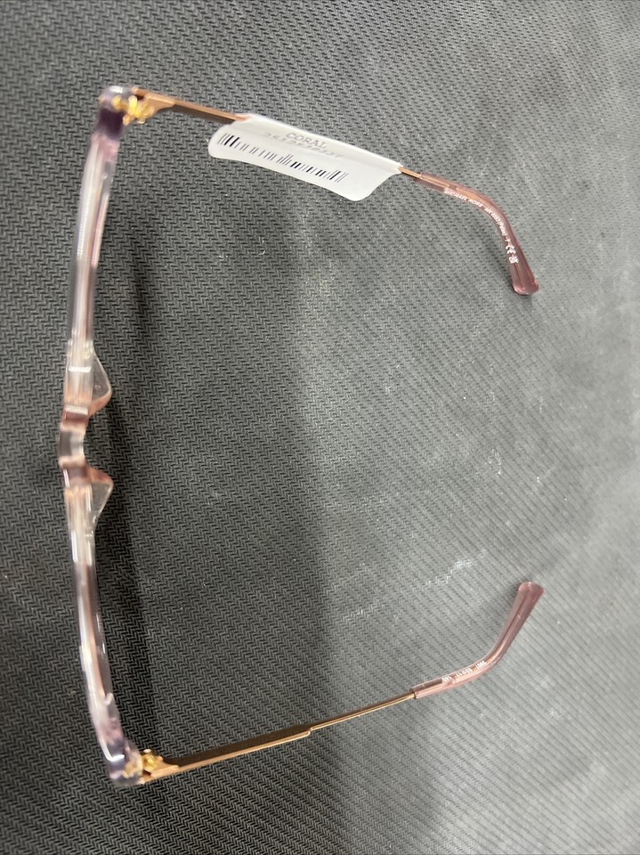 Michael Kors MK4093 (PALAU) 3907 CLEAR/Coral GOLD 52-17-140MM EYEGLASS ...