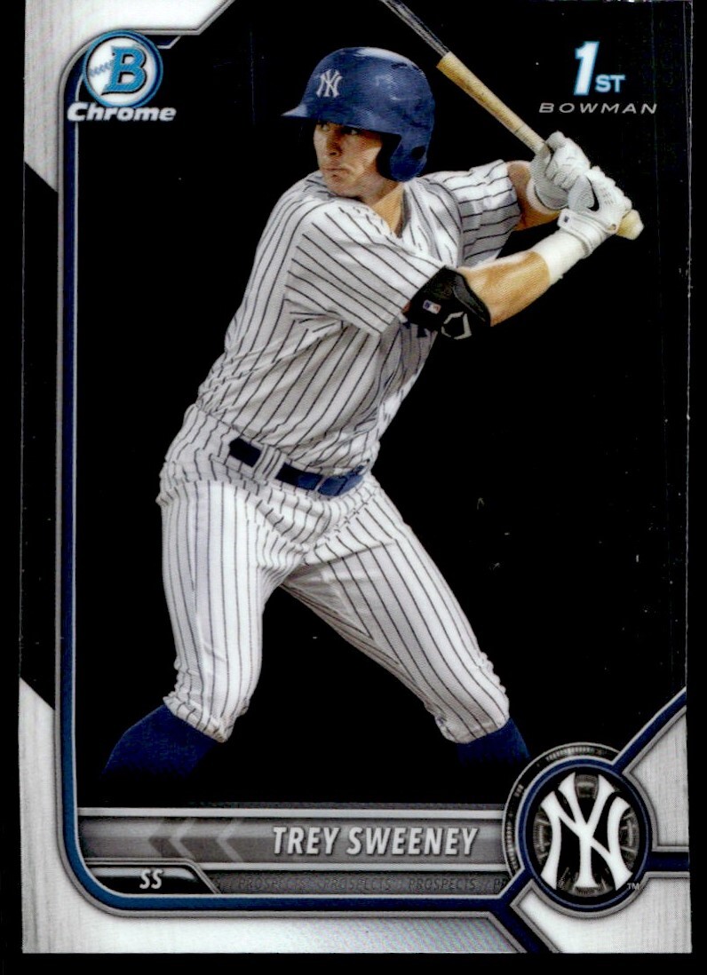 2022 Bowman Prospects Chrome Trey Sweeney G40 New York Yankees #BCP-137 ...