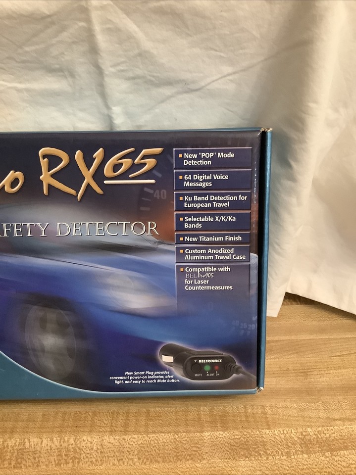 Beltronics Pro RX65 Radar / Laser/ Safety Detector 65789230659 | eBay