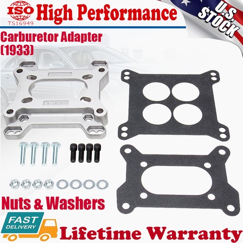 Carb Carburetor Adapter 2bbl to 2bbl Rochester Holley 2 barrel w/studs ...