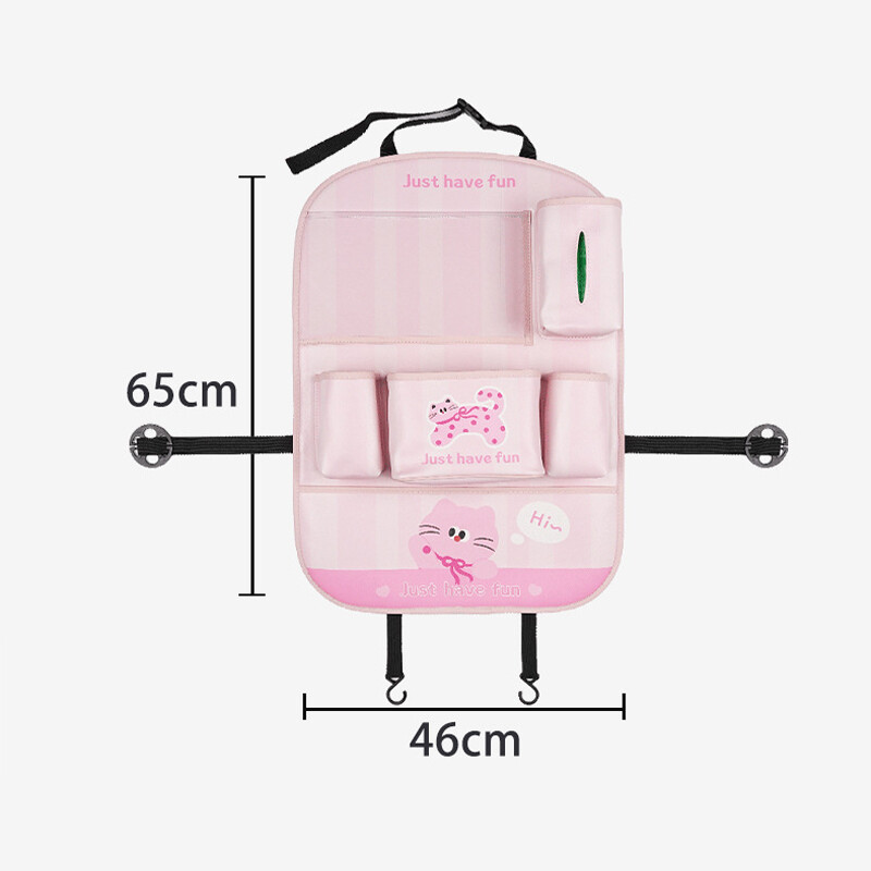 Multi-function Car Seat Back Headrest Storage Organizer Bag Box with ...