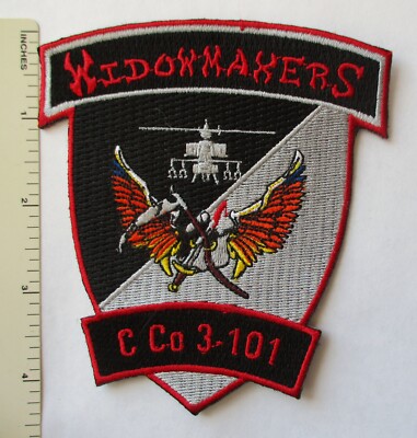 US ARMY C Co. 3-101st AVIATION HELICOPTER PATCH WIDOWMAKERS Original | eBay